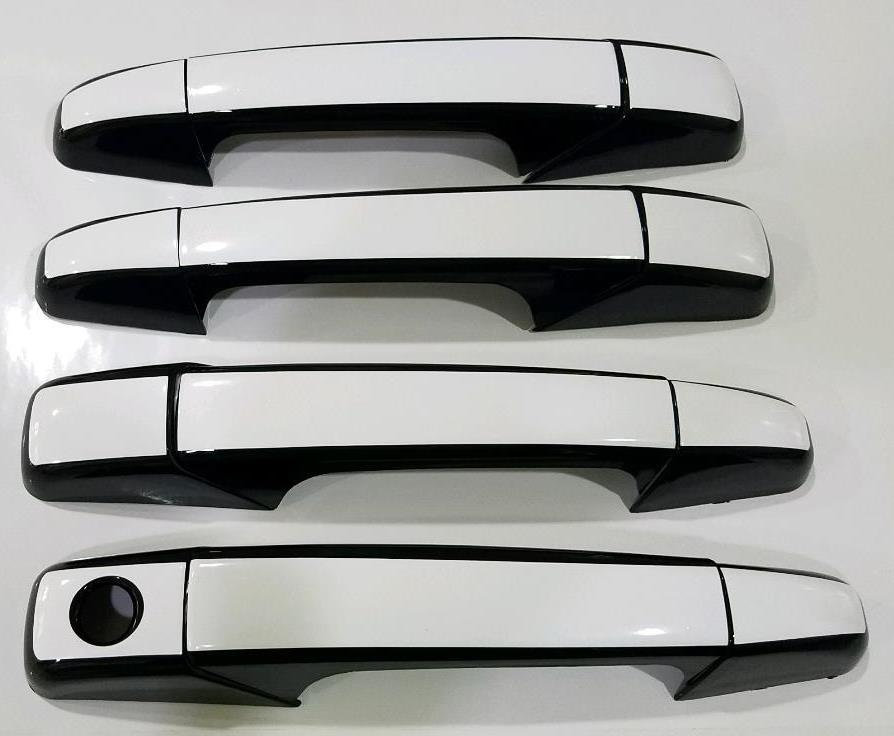 Full Set of Custom Black OR Chrome Door Handle Overlays / Covers for ...
