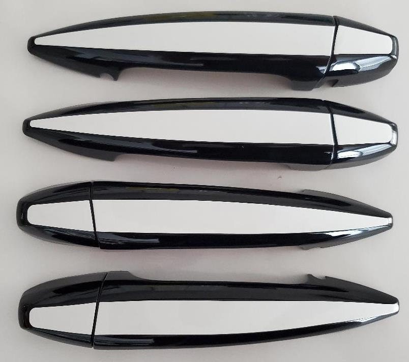 Full Set of Custom Black OR Chrome Door Handle Overlays / - Etsy