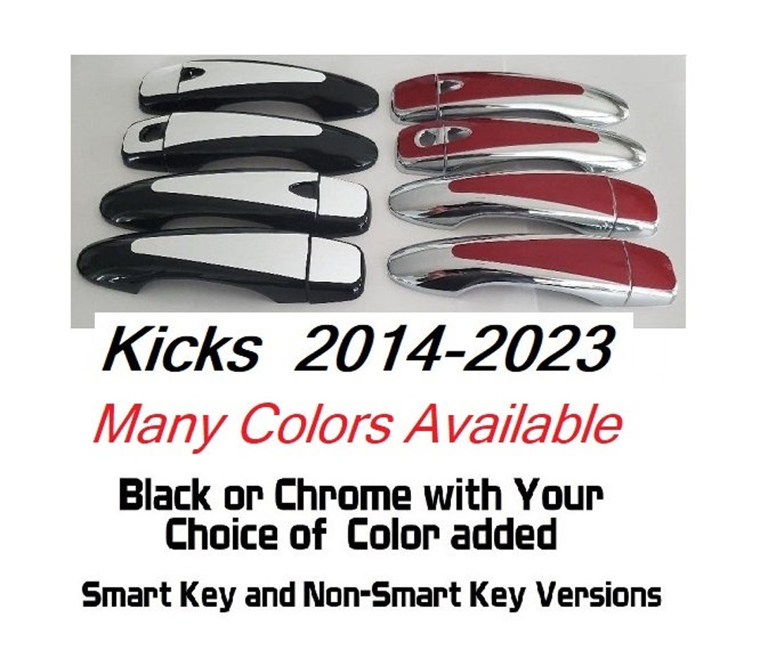 Full Set of Custom Black OR Chrome Door Handle Overlays / Covers for ...