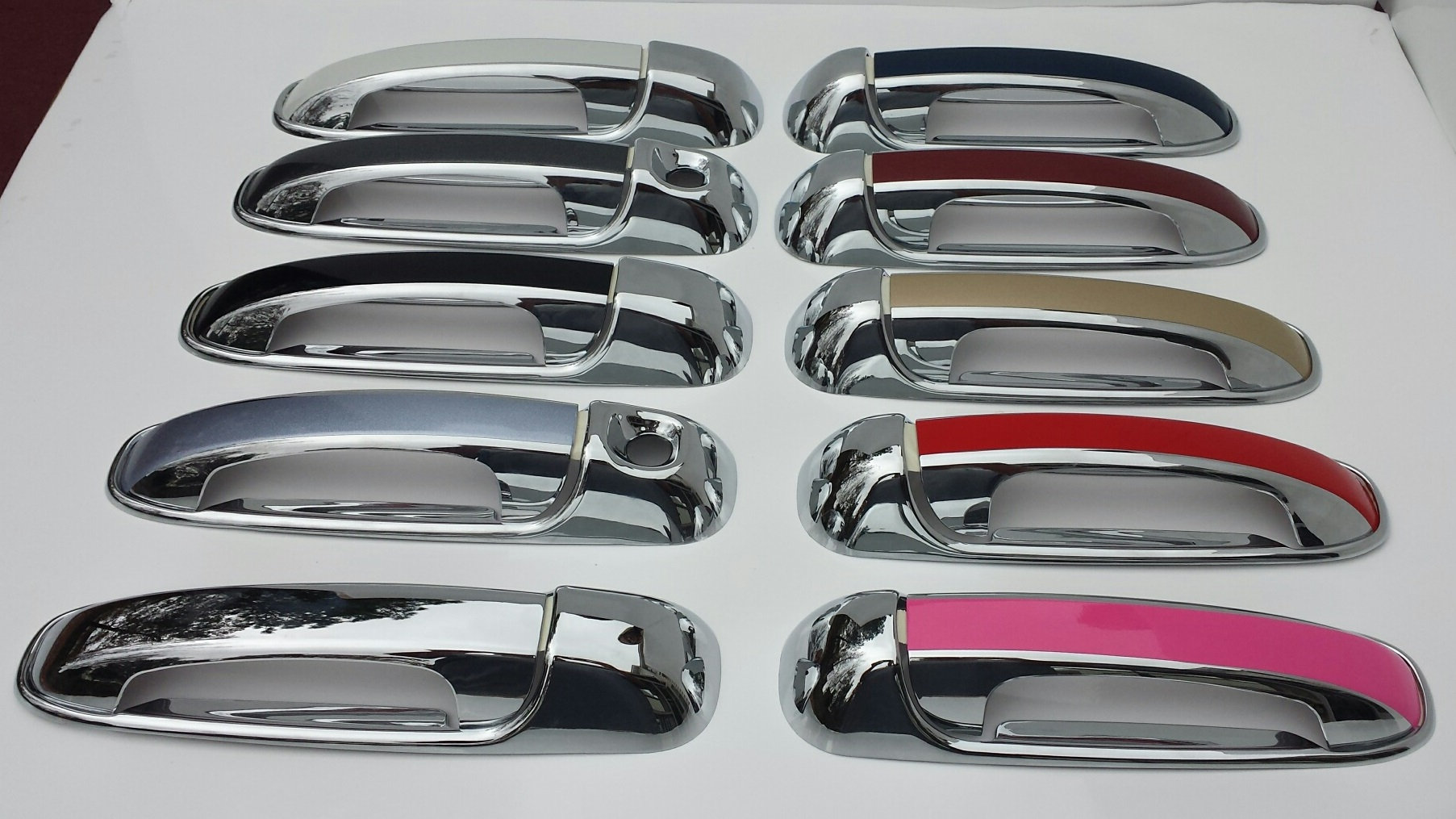 Full Set Custom Black OR Chrome Door Handle Overlays / Covers for the ...