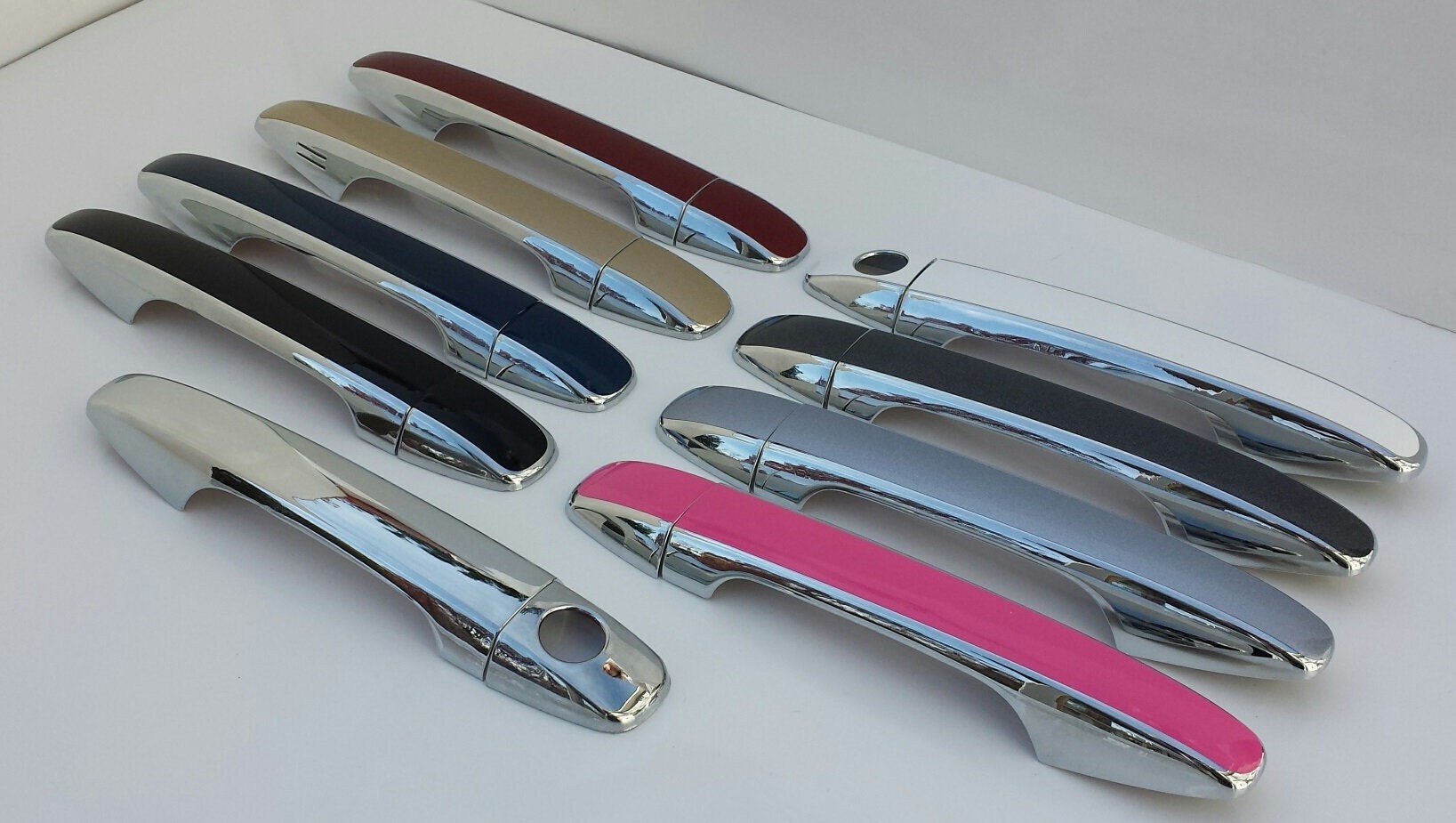 Full Set Custom Black OR Chrome Door Handle Overlays / Covers for 2015 ...