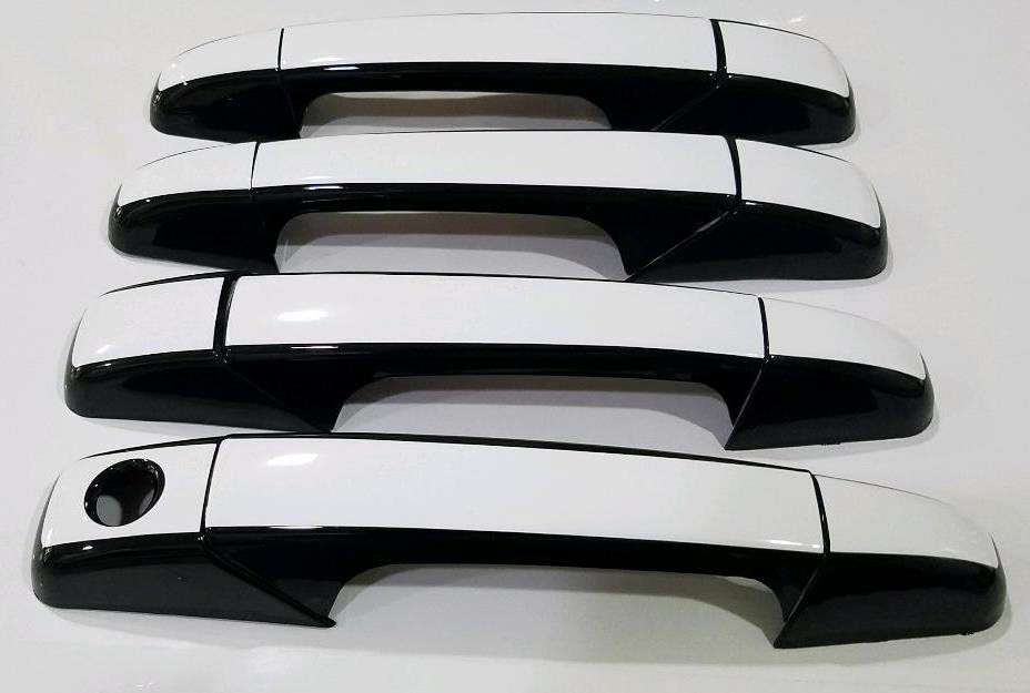 Full Set of Custom Black OR Chrome Door Handle Overlays / Covers for ...