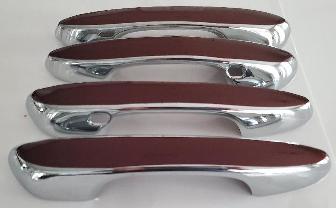 Full Set of Custom Chrome Door Handle Overlays / Covers for 2019 - 2024 ...