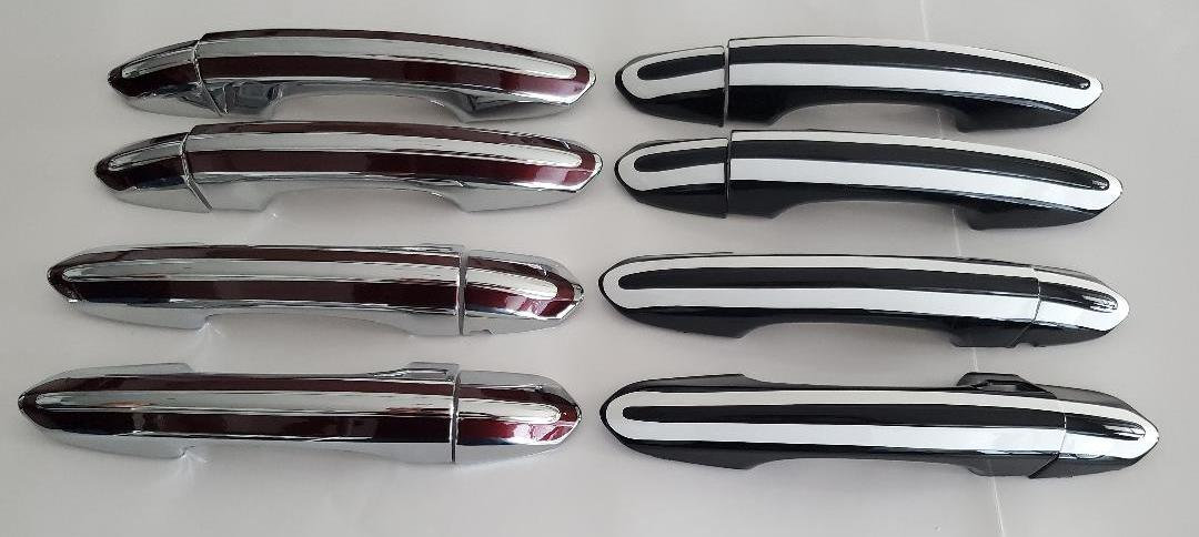 Full Set of Custom Black OR Chrome Door Handle Overlays / | Etsy