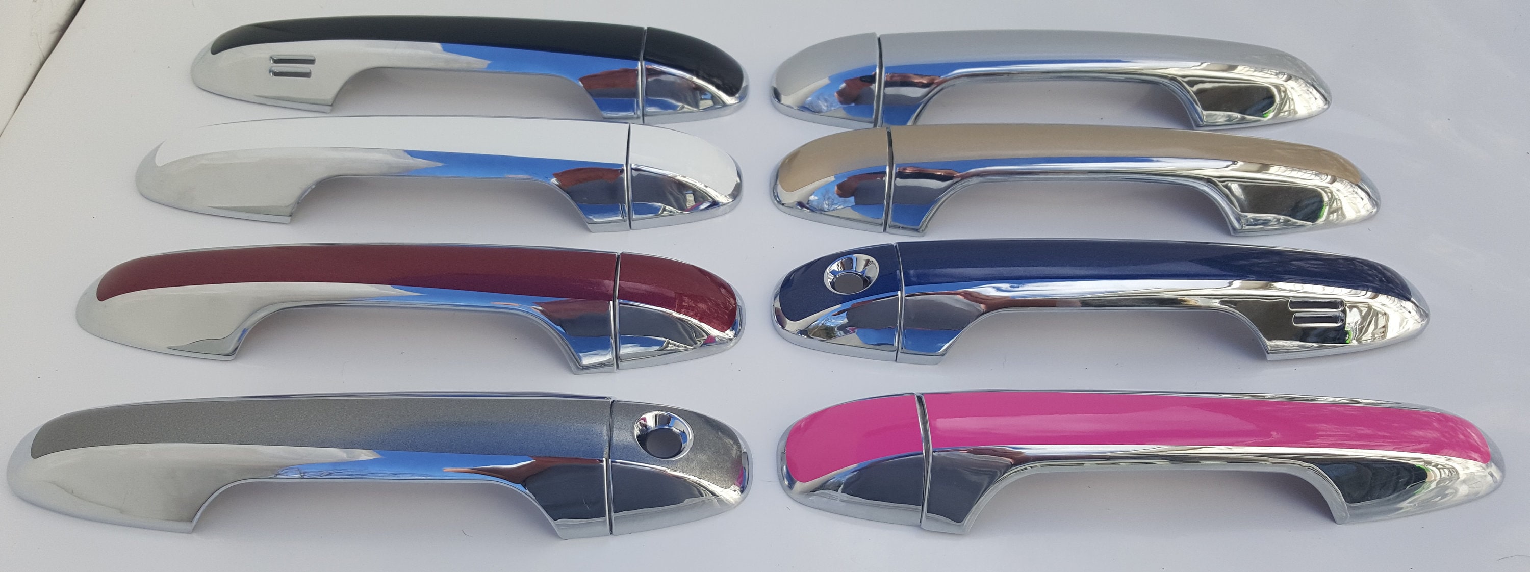 Full Set of Custom Black OR Chrome Door Handle Overlays / - Etsy