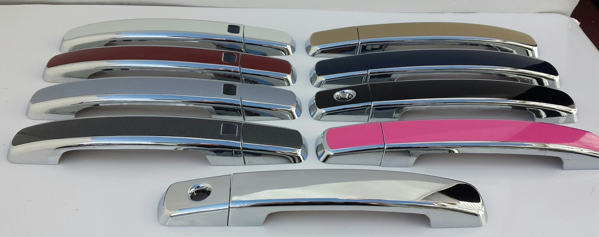 Full Set of Custom Black OR Chrome Door Handle Overlays / - Etsy