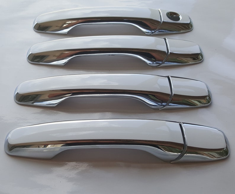 Full Set of Custom Black OR Chrome Door Handle Overlays / - Etsy