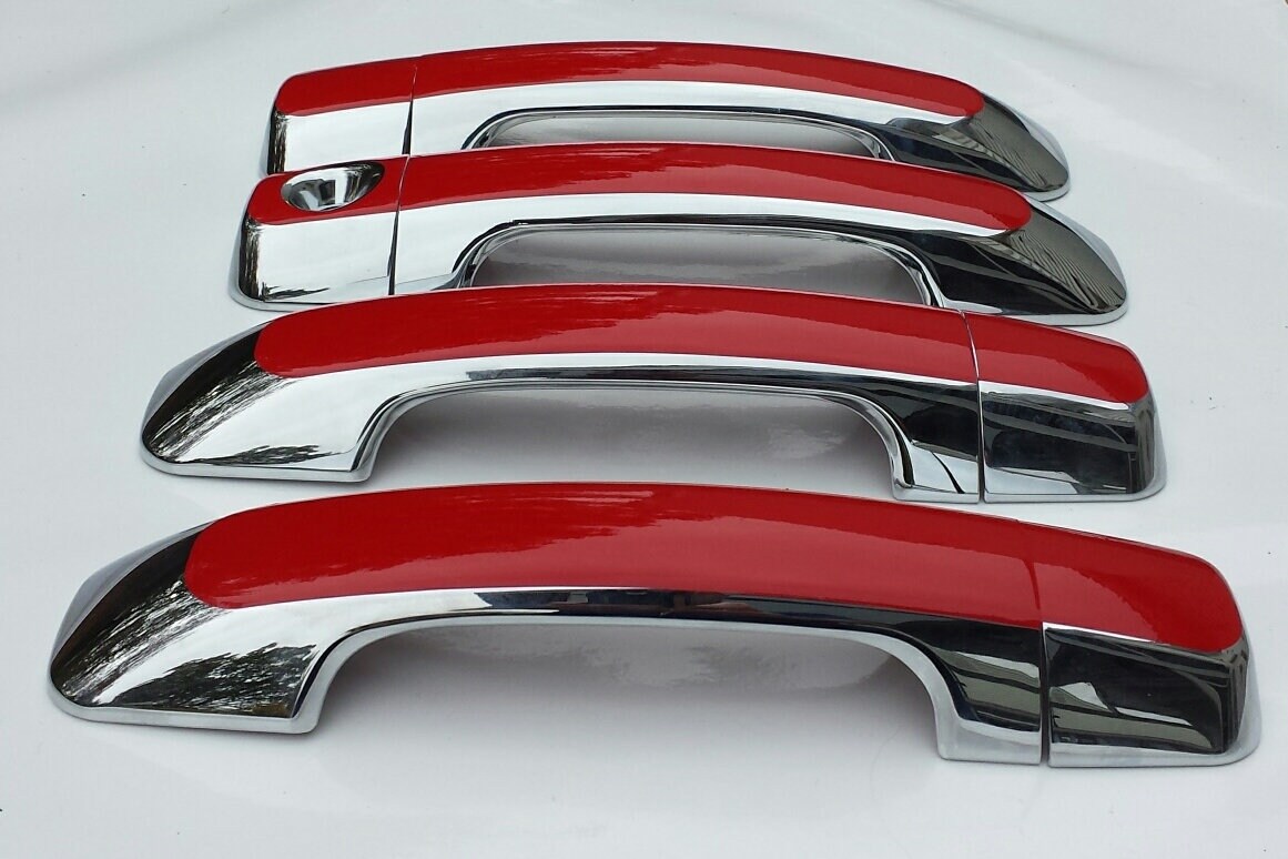 Full Set of Custom Black OR Chrome Door Handle Overlays / - Etsy