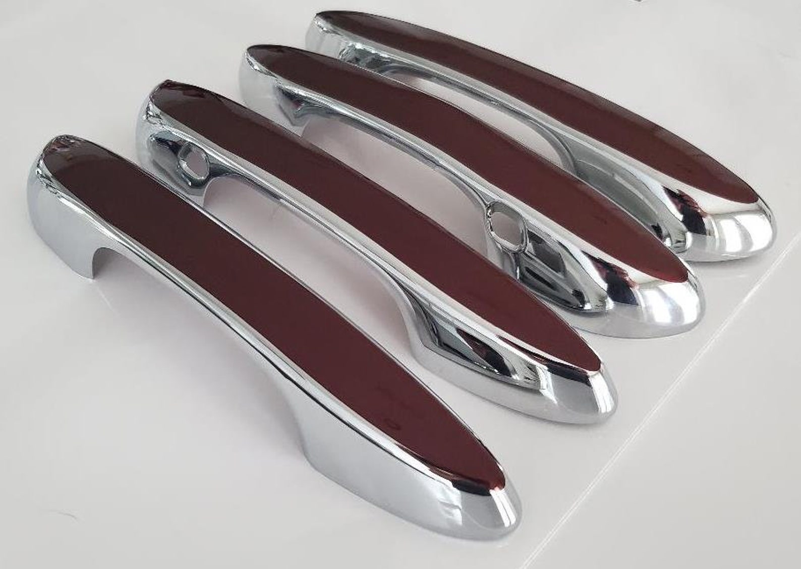 Full Set of Custom Chrome Door Handle Overlays / Covers for 2019 - 2024 ...