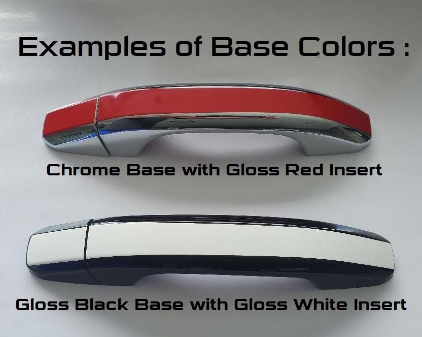 Full Set Custom Black OR Chrome Door Handle Overlays / Covers for the ...