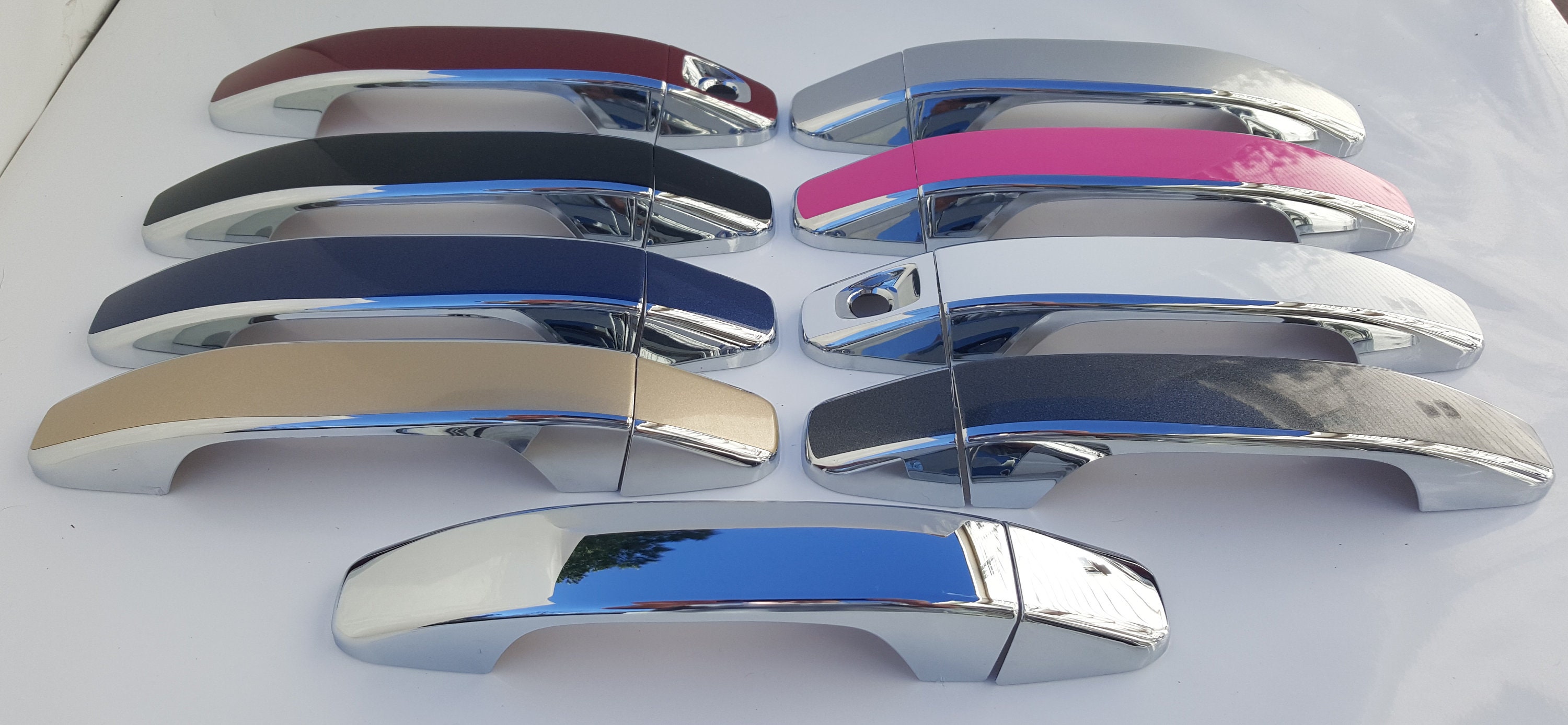 Full Set of Custom Black OR Chrome Door Handle Overlays / - Etsy