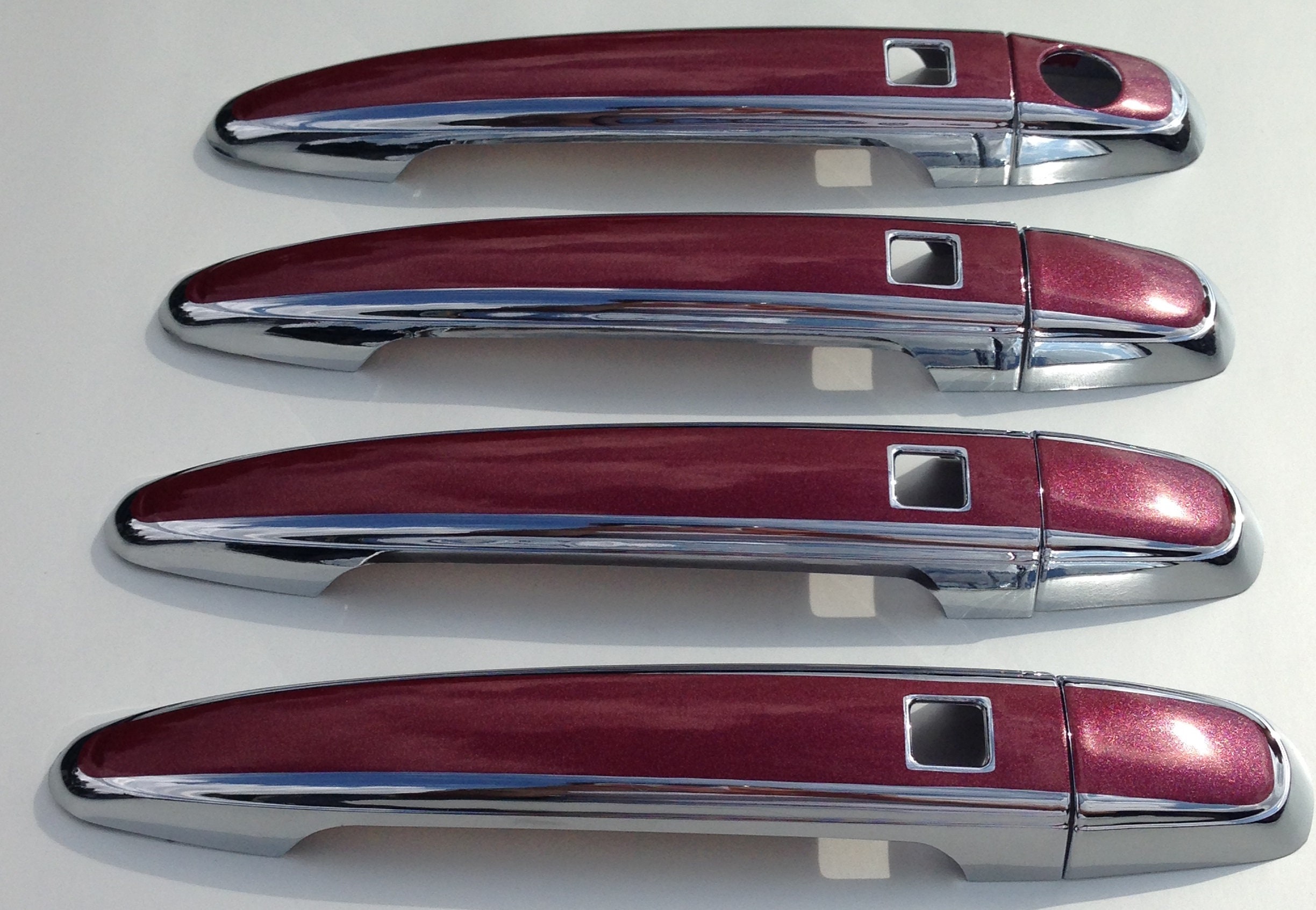 Full Set of Custom Black OR Chrome Door Handle Overlays / - Etsy