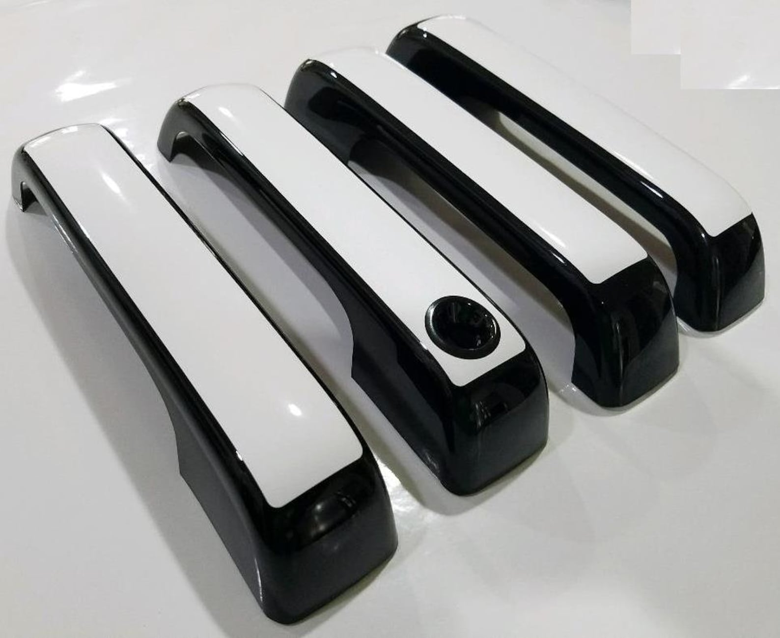 Full Set of Custom Black OR Chrome Door Handle Overlays / Covers for ...