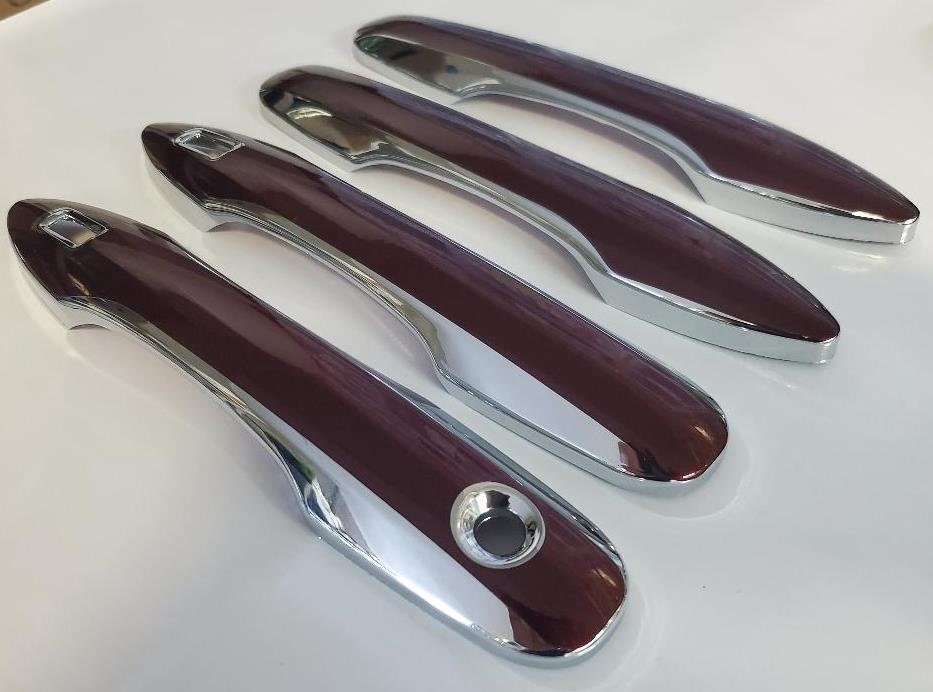 Full Set of Custom Black OR Chrome Door Handle Overlays / | Etsy