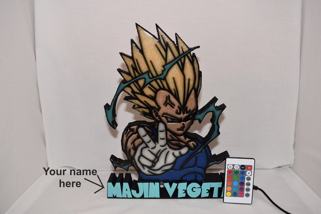 Vegeta Dragon Ball Z Lamp Dragon Ball Súper Saiyan Resin Lamp - Etsy