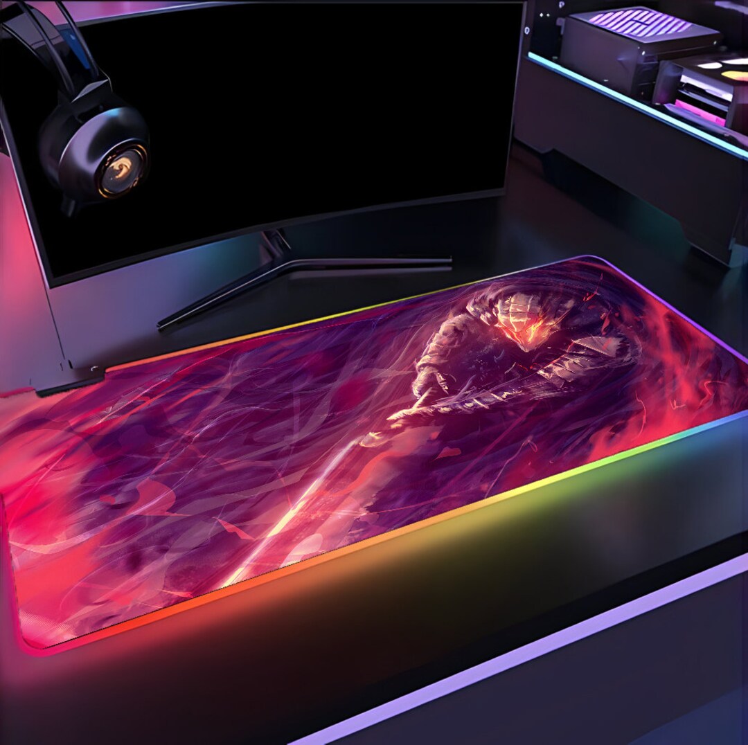 Berserk RGB XXL Mouse Pad Light up Your Desk W/ Guts, Griffith & Casca ...