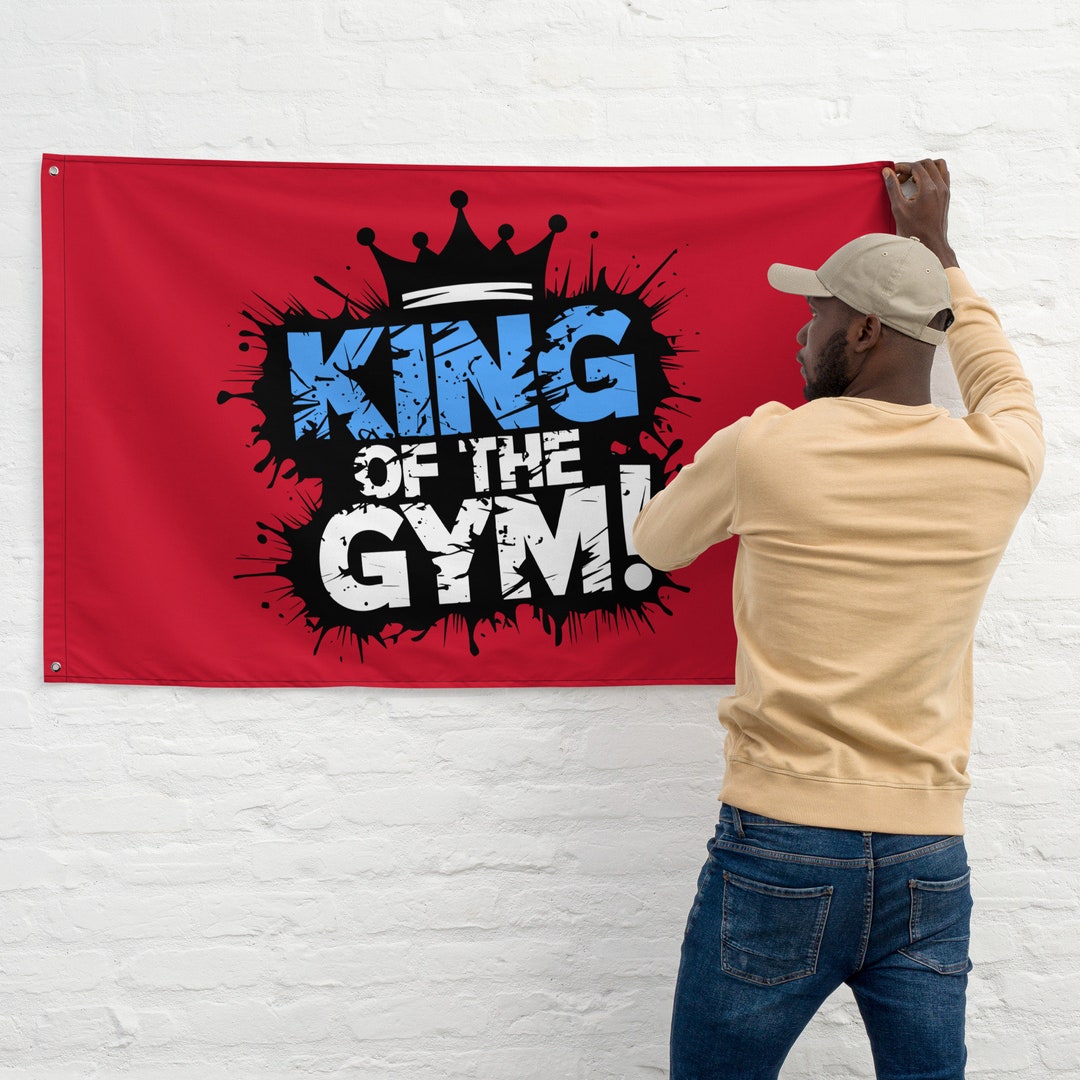 King of the Gym Flag - Etsy