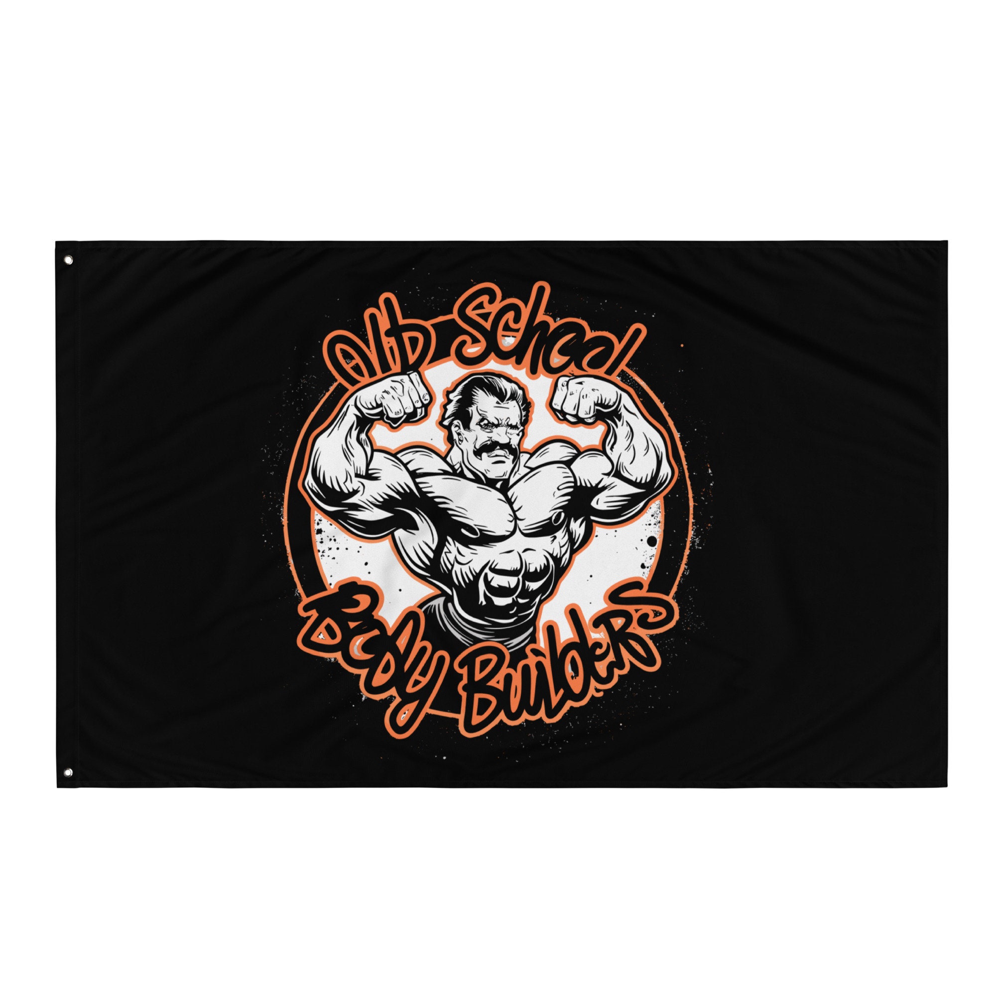 Old School Bodybuilder Gym Flag - Etsy