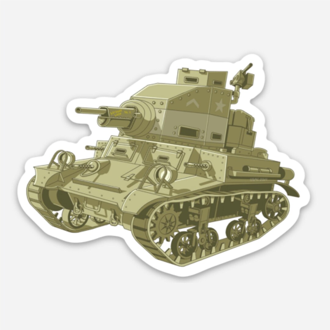 M2A4 Tank | Vinyl Sticker - Etsy
