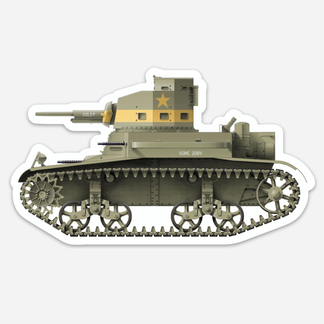 M2A4 Light Tank | 1st Tank Bn | Vinyl Sticker - Etsy
