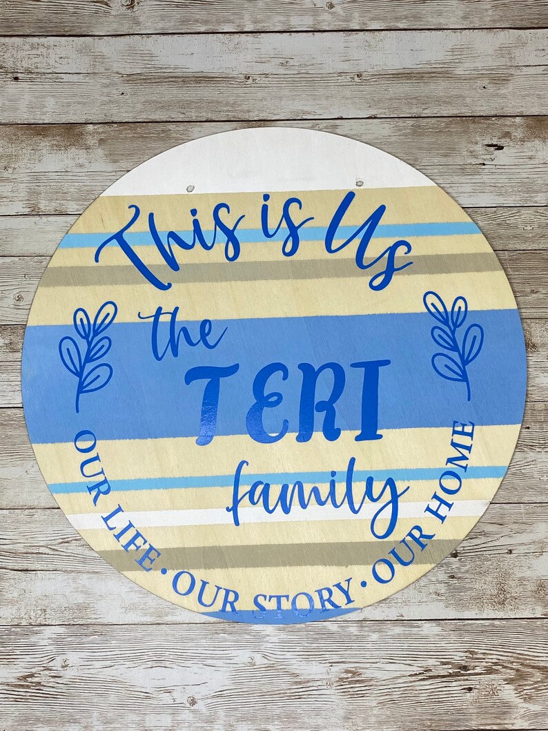 Family Front Door Sign - Etsy