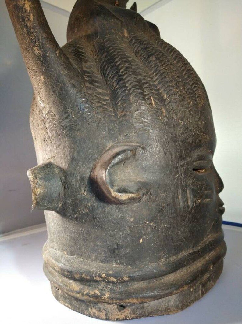 AUTHENTIC AFRICAN Female SANDE Secret Society Mask - Museum Exhibited ...