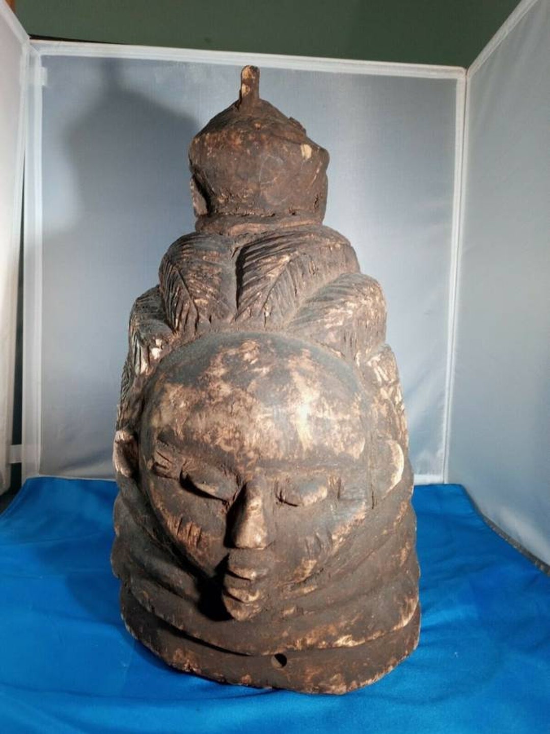 AUTHENTIC AFRICAN Female SANDE Secret Society Mask - Museum Exhibited ...