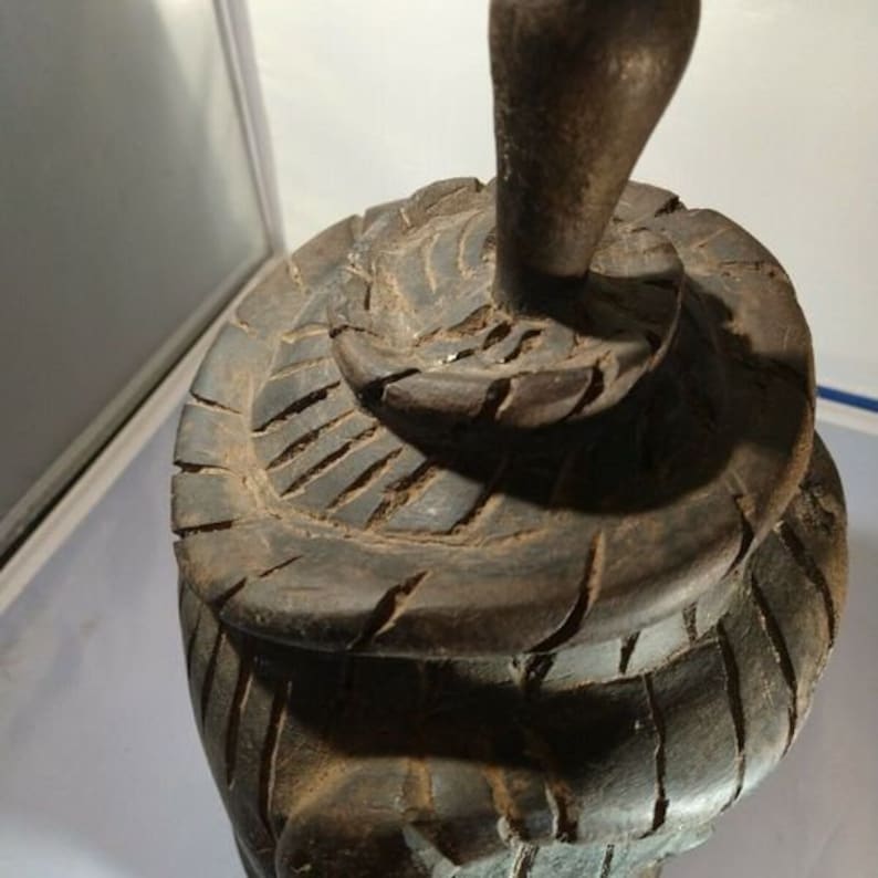 AUTHENTIC AFRICAN Female SANDE Secret Society Mask - Museum Exhibited ...