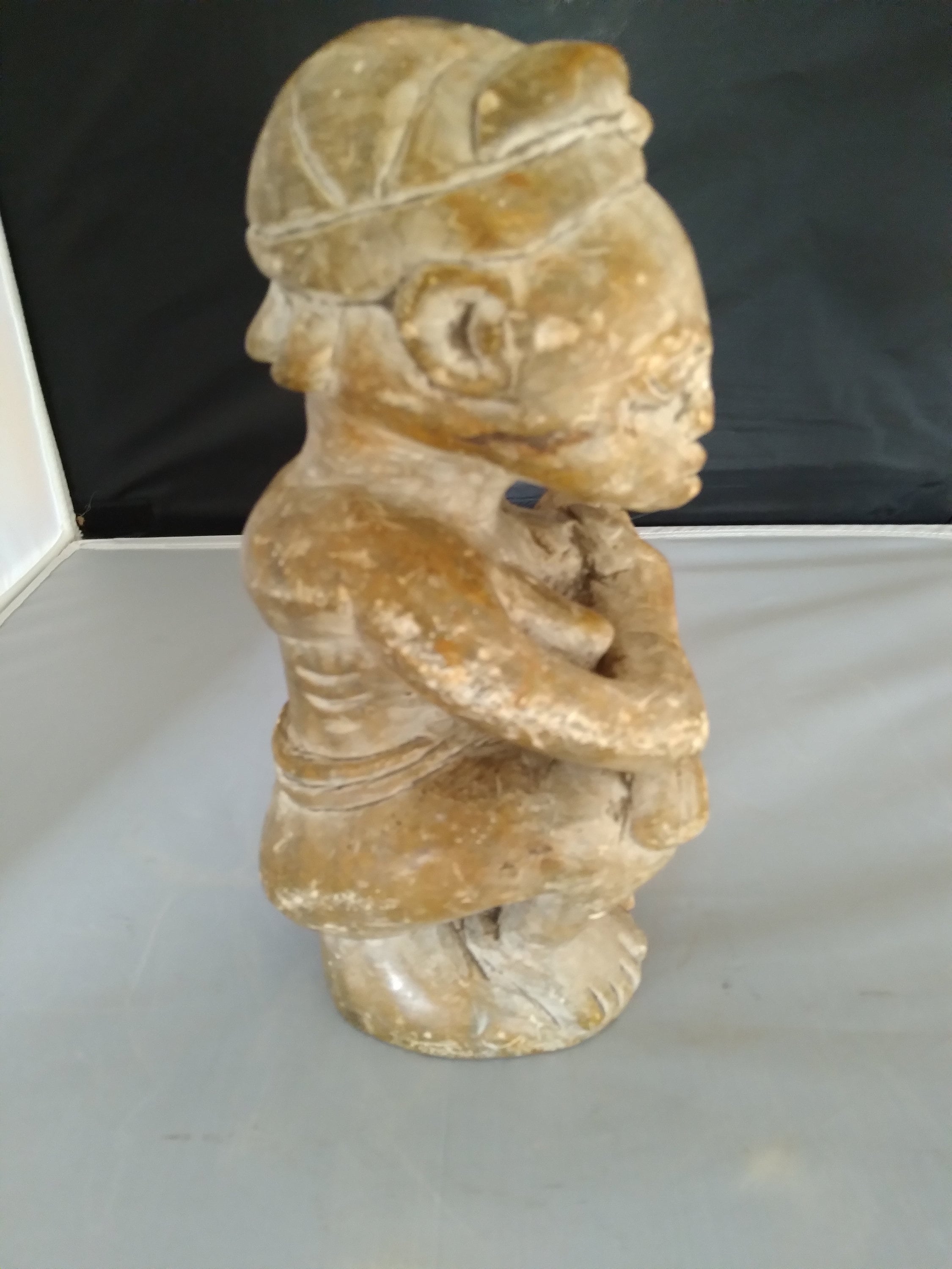 Mother W/child Museum Exhibited Statue, Nomoli Shaman's Figurine ...