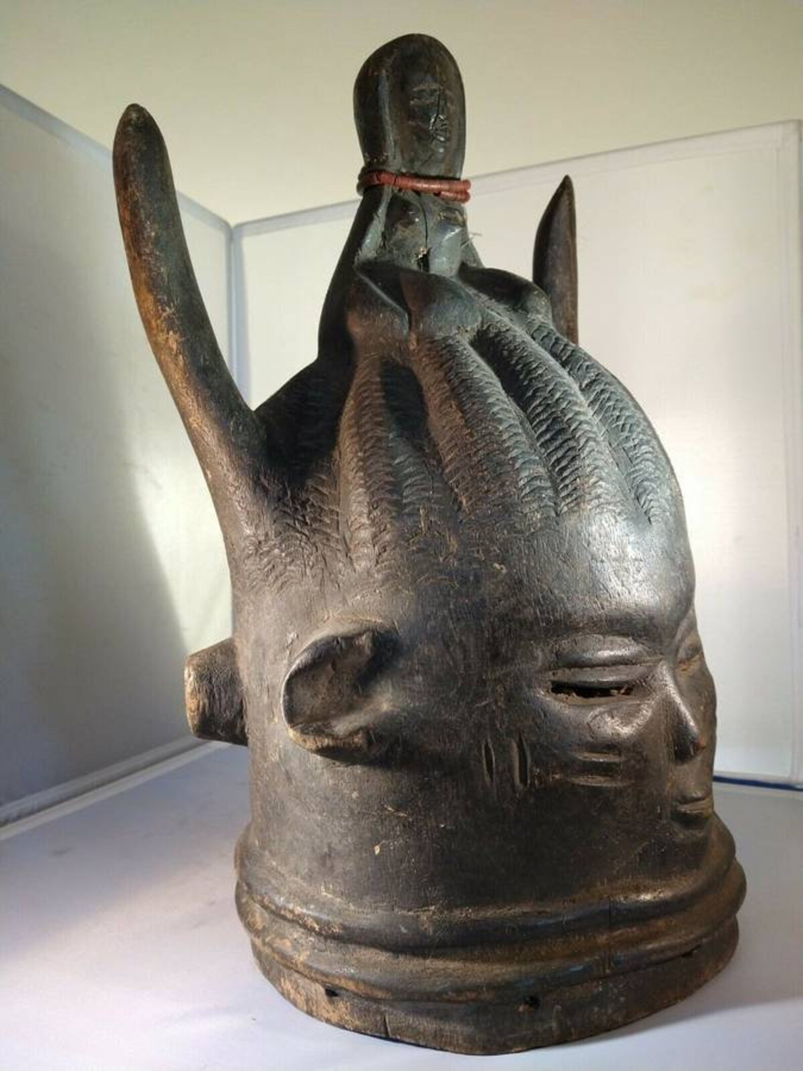 AUTHENTIC AFRICAN Female SANDE Secret Society Mask - Museum Exhibited ...