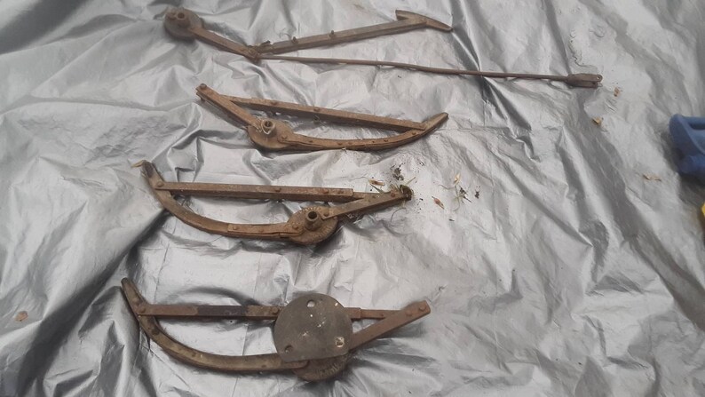 Antique 1908 Freight Elevator Trapdoor Activator Arms/rods/brackets ...