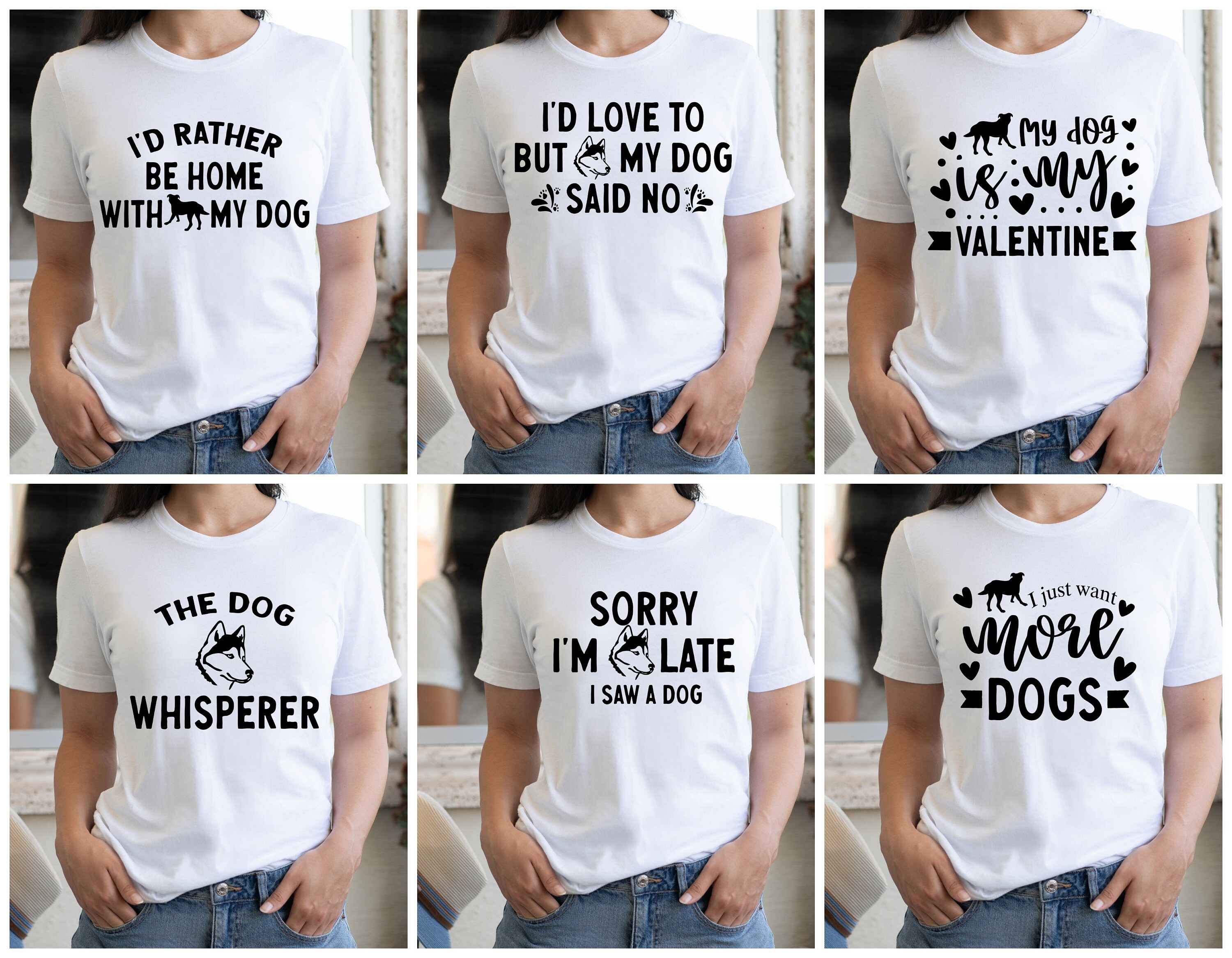 105-piece Dog-themed Design SVG Cut File Bundle for Cricut - Etsy