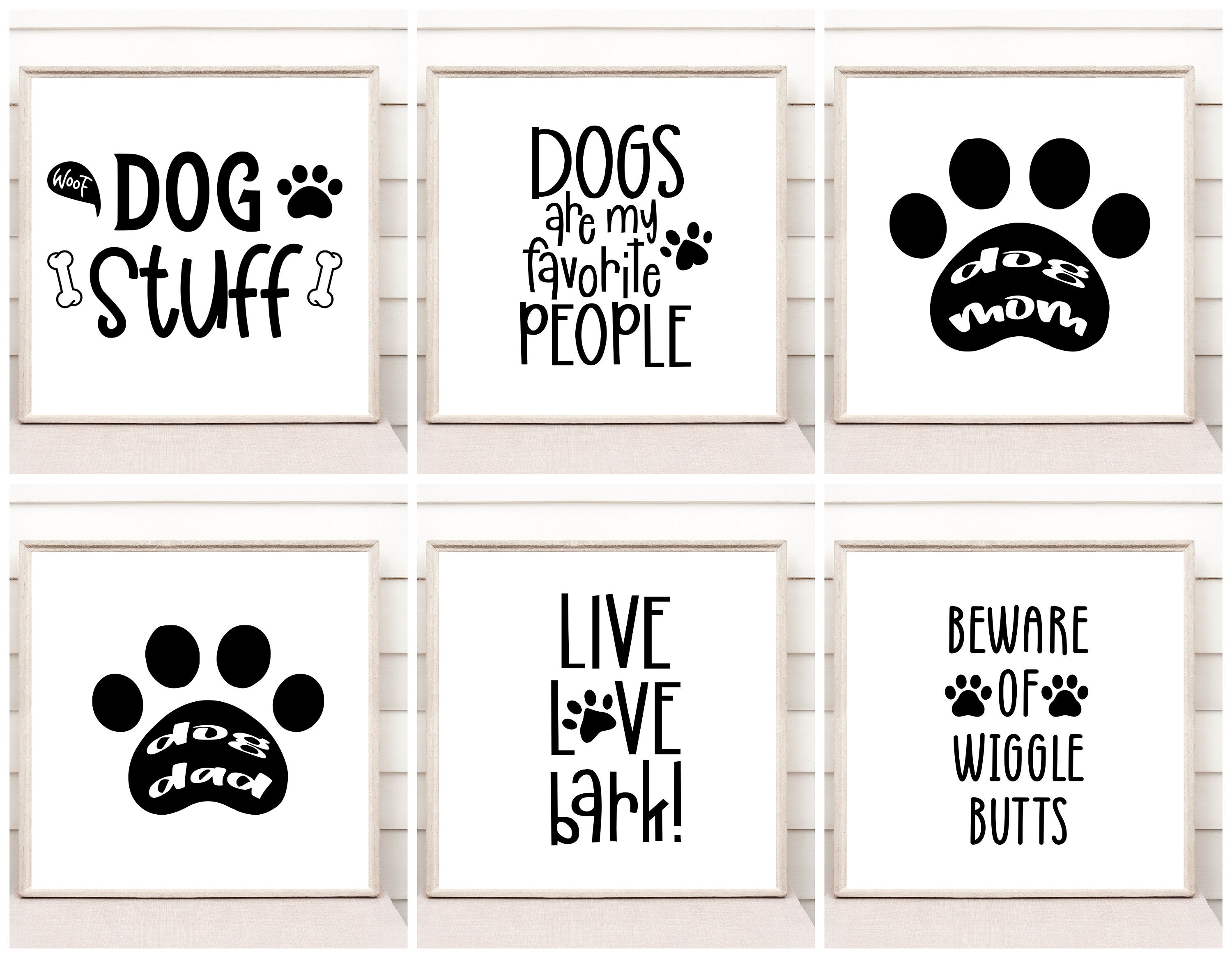 105-piece Dog-themed Design SVG Cut File Bundle for Cricut - Etsy