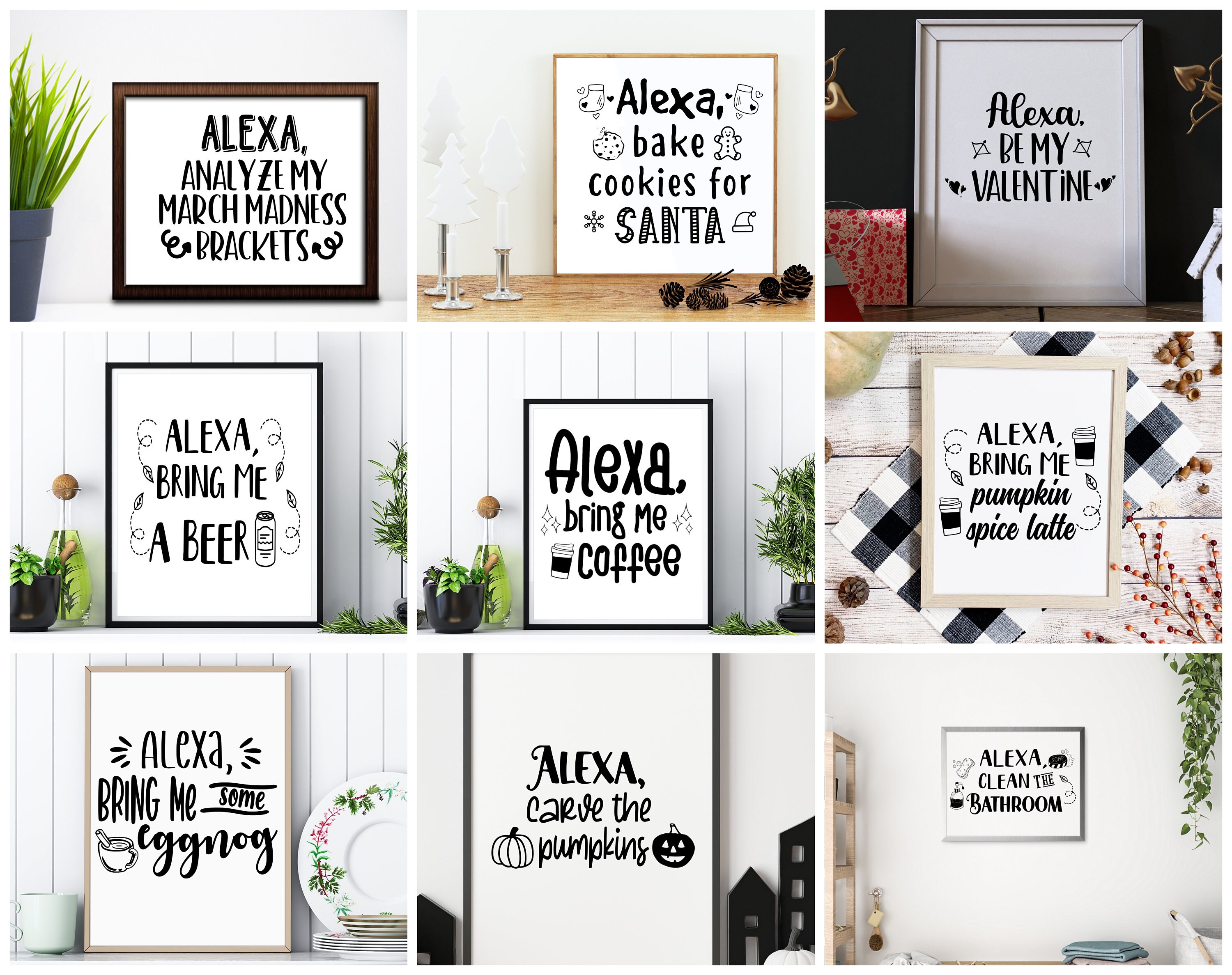 71-piece Fun Alexa Commands SVG Bundle for Cricut - Etsy