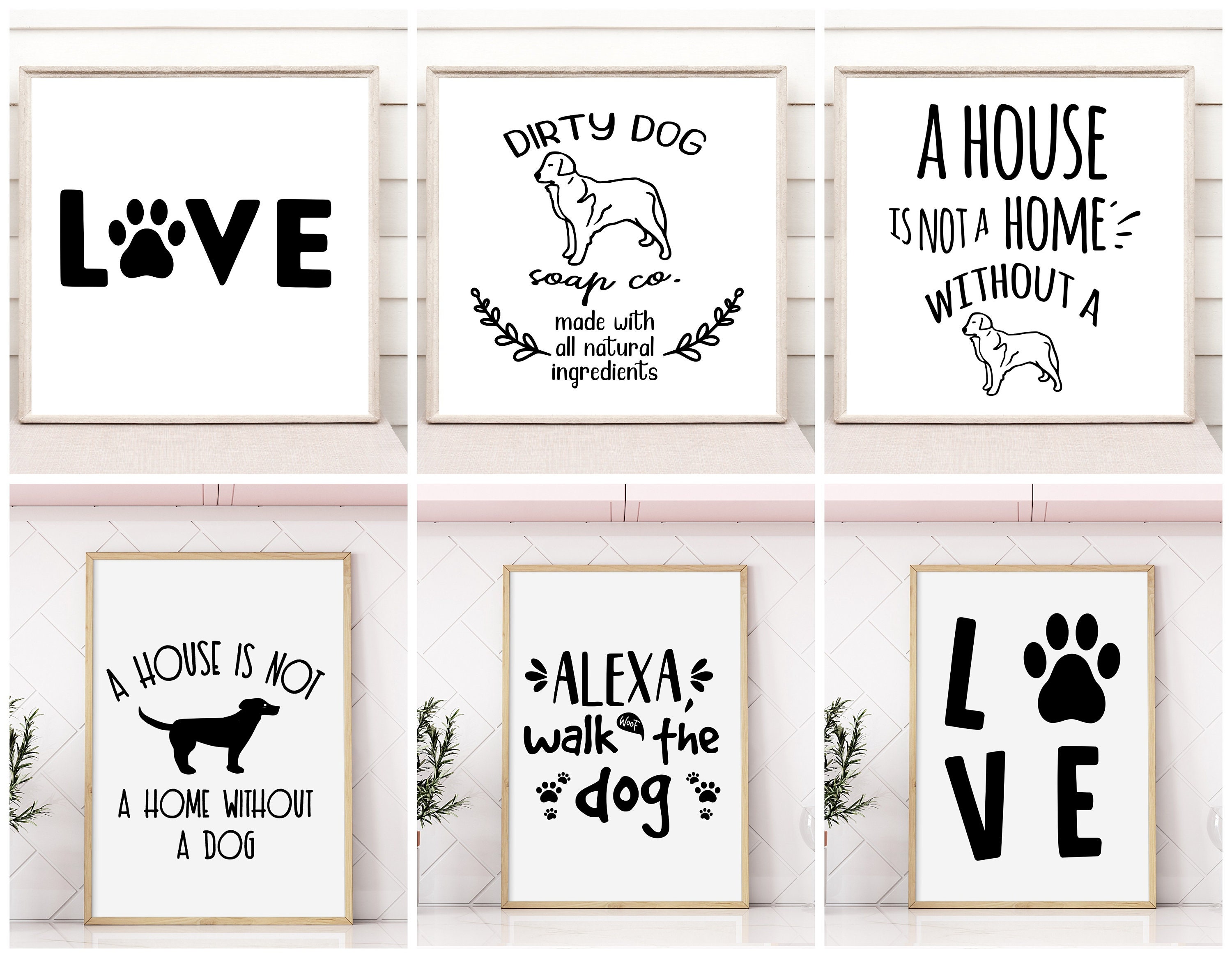 105-piece Dog-themed Design SVG Cut File Bundle for Cricut - Etsy