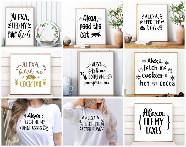 71-piece Fun Alexa Commands SVG Bundle for Cricut - Etsy