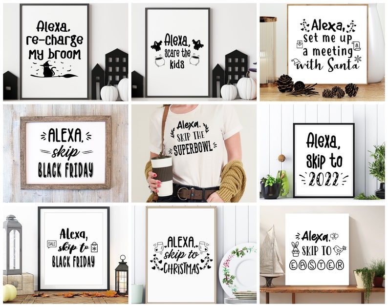 71-piece Fun Alexa Commands SVG Bundle for Cricut - Etsy