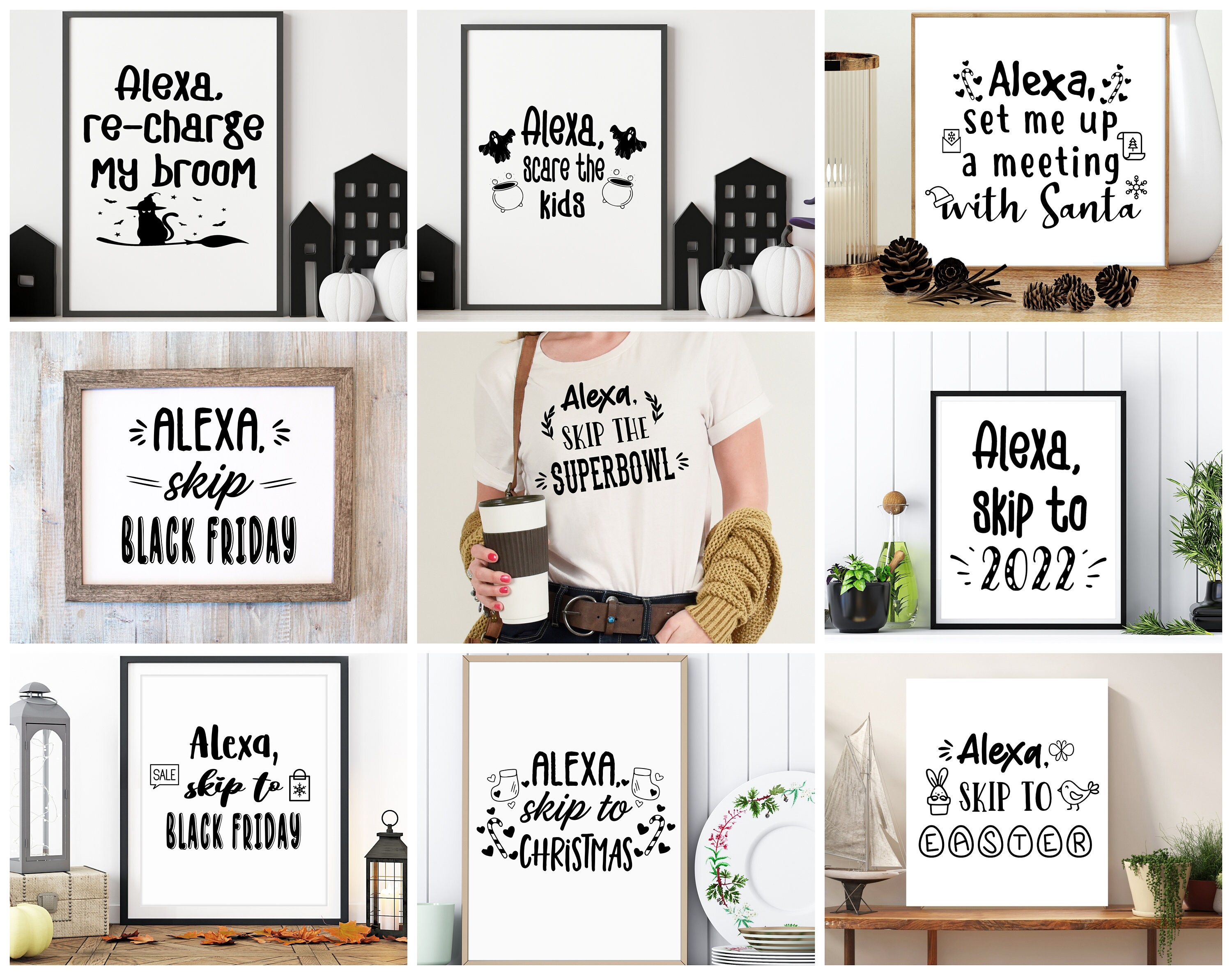 71-piece Fun Alexa Commands SVG Bundle for Cricut - Etsy