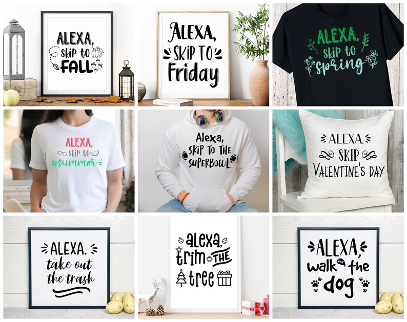 71-piece Fun Alexa Commands SVG Bundle for Cricut - Etsy