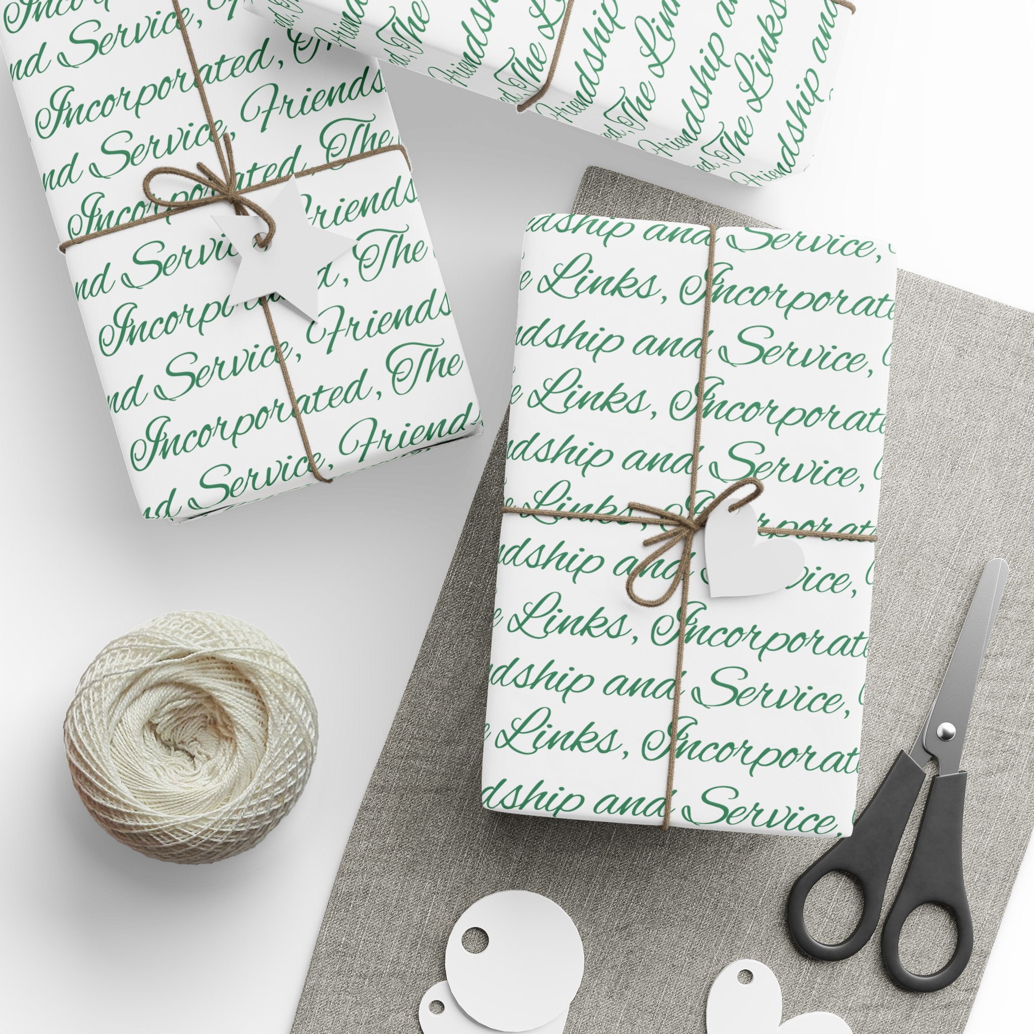 The Links Inspired Friendship and Service Gift Wrapping Paper Roll ...
