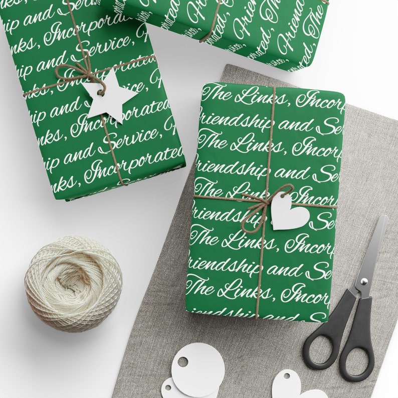 The Links Inspired Friendship and Service Gift Wrapping Paper Roll ...