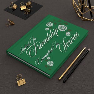 Links Inspired Linked in Friendship Connected in Service Hardcover ...