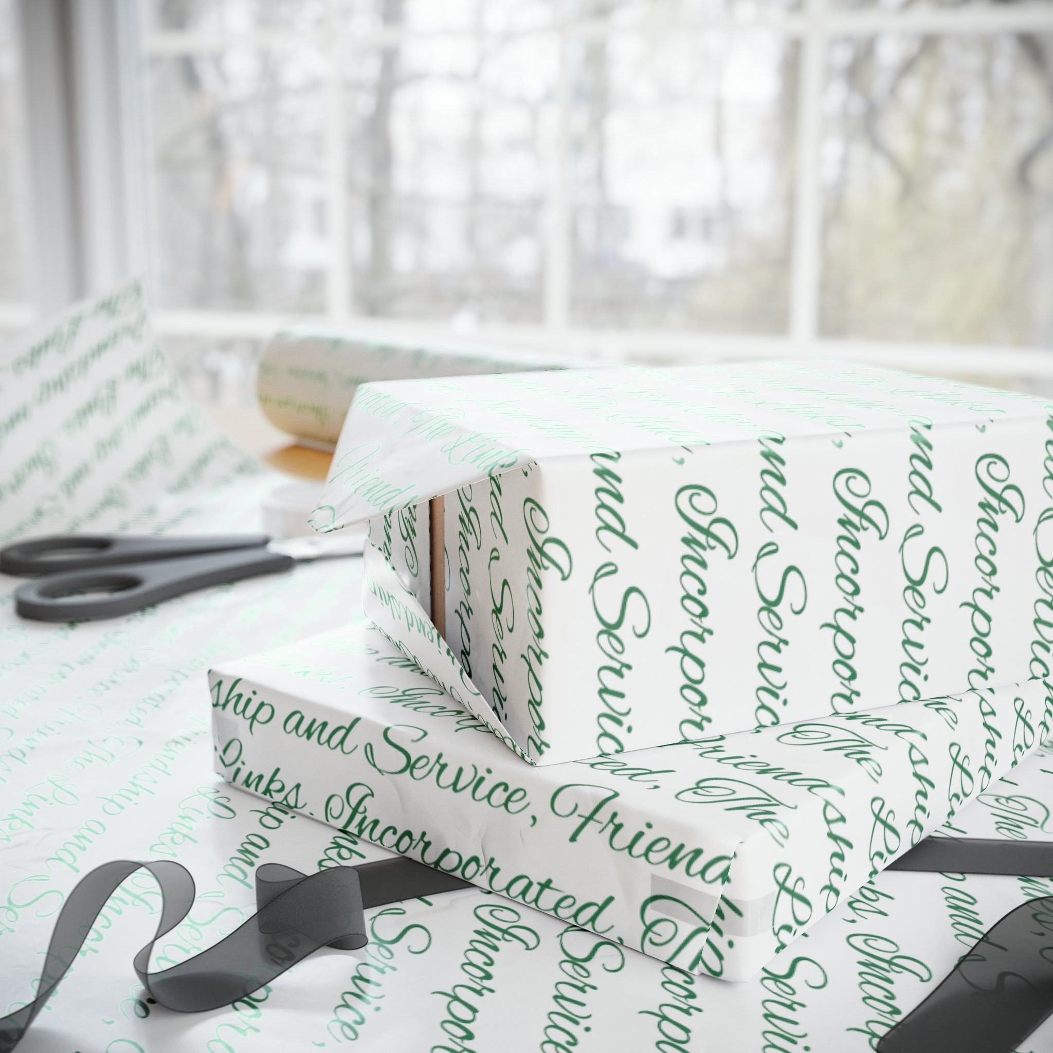 The Links Inspired Friendship and Service Gift Wrapping Paper Roll ...