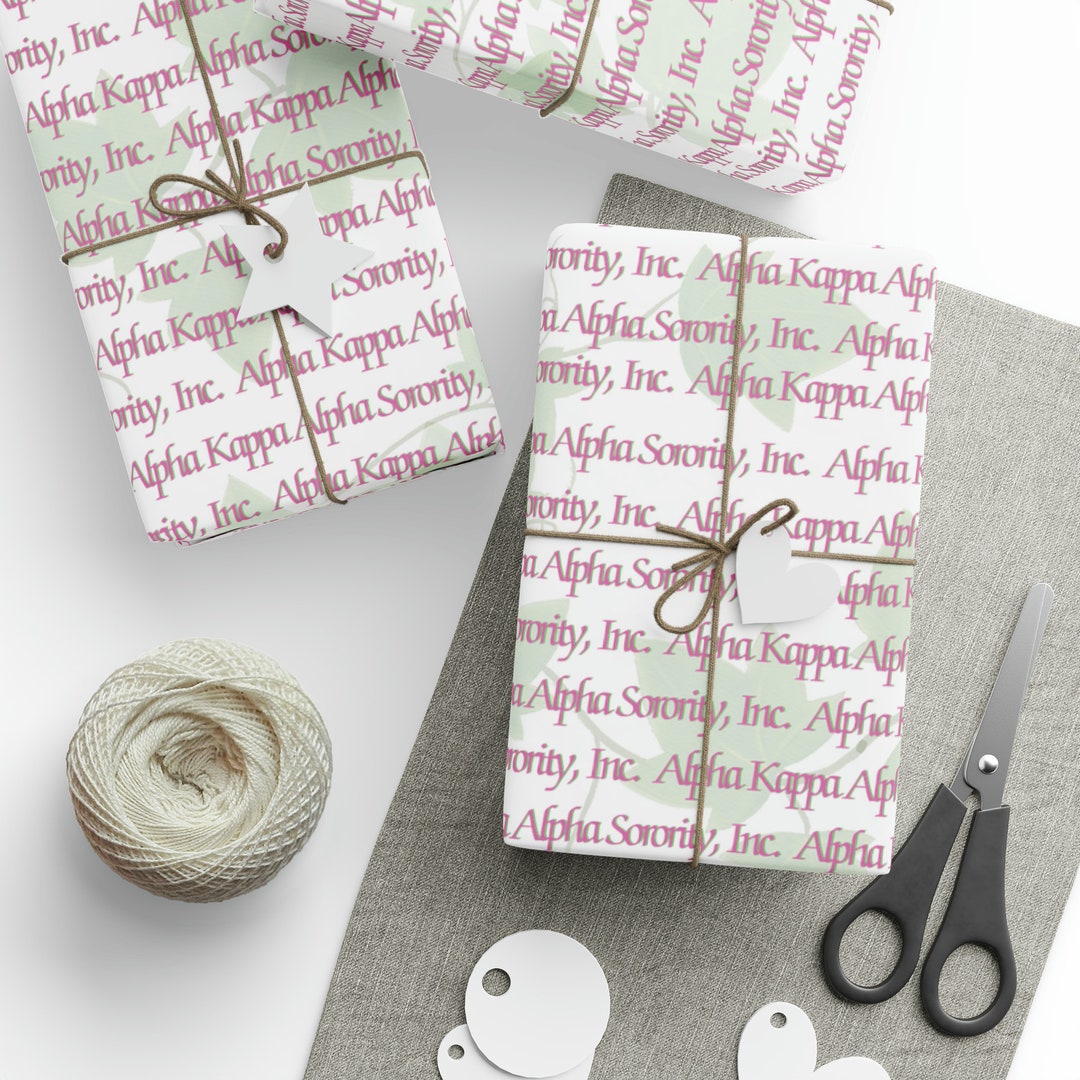 Alpha Kappa Alpha Inspired Gift Wrapping Paper Roll AKA Pink - Etsy