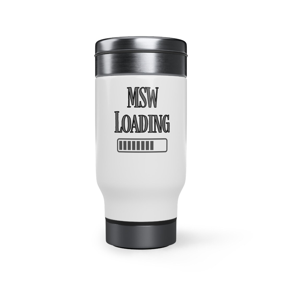 MSW Degree Loading Stainless Steele Travel Mug With Handle, Higher ...