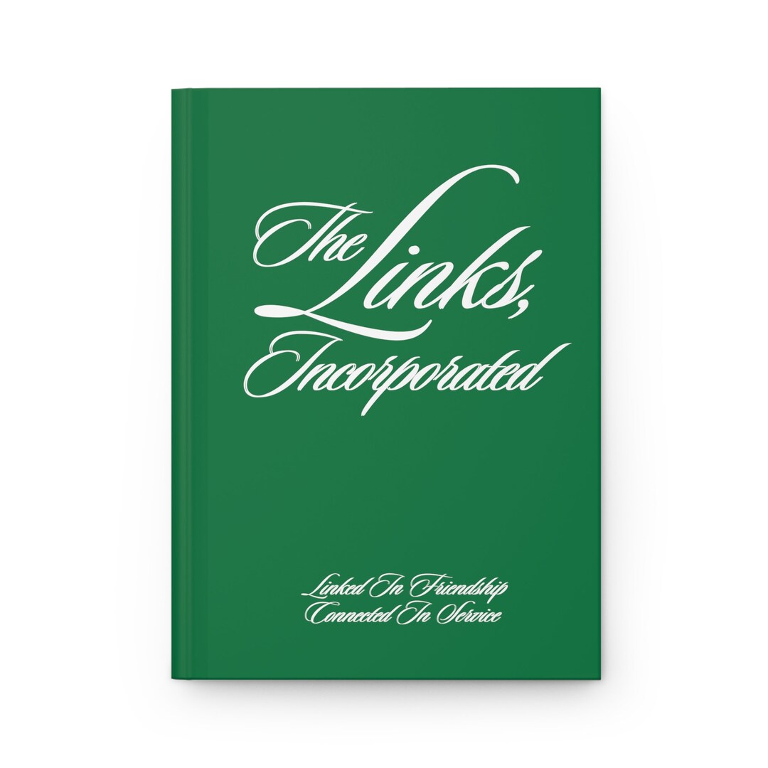 The Links Inc Inspired Green and White Hardcover Journal, Links Journal ...