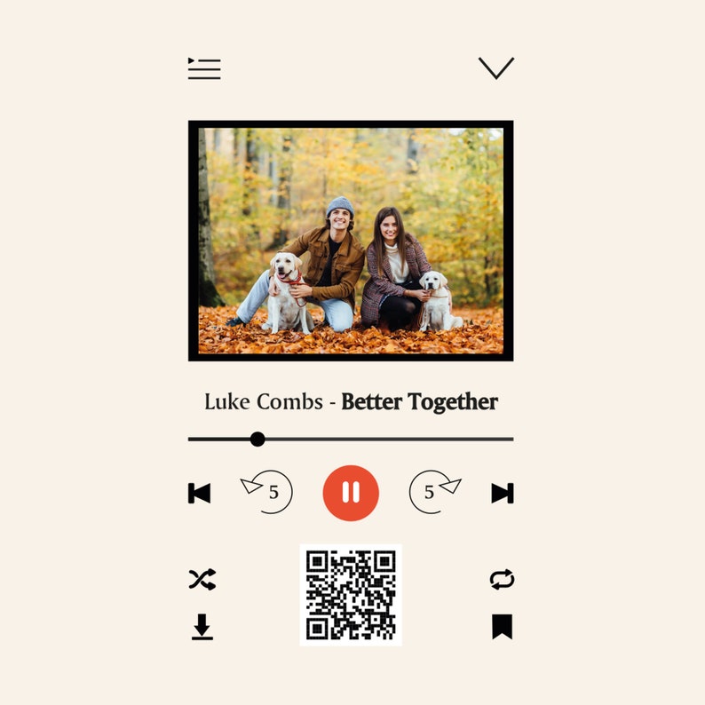 Music Player Svg Apple Music Svg Qr Code Display Song Svg - Etsy