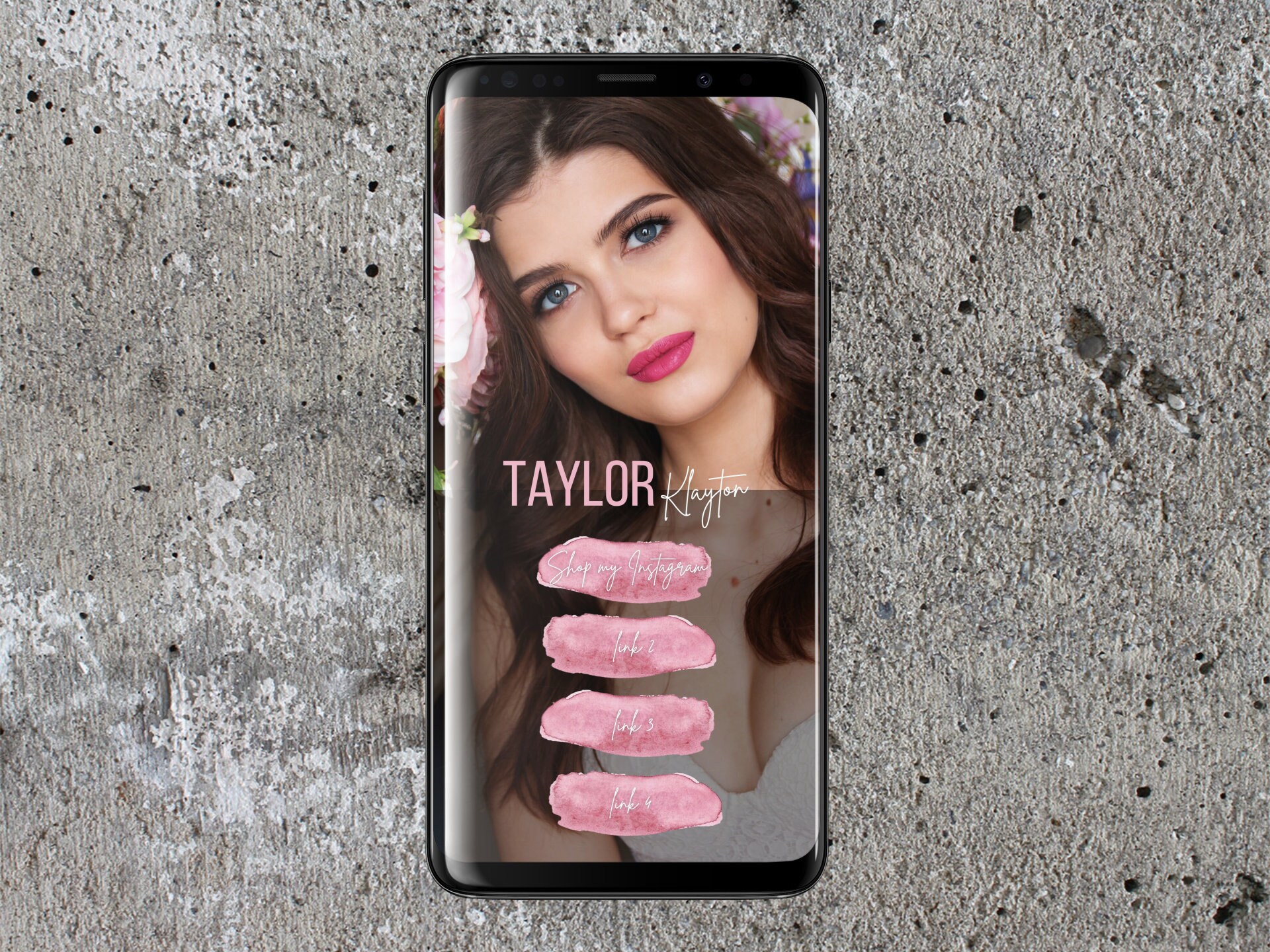 Instagram Link in Bio Template, Instagram Influencer Bio Link, Small ...