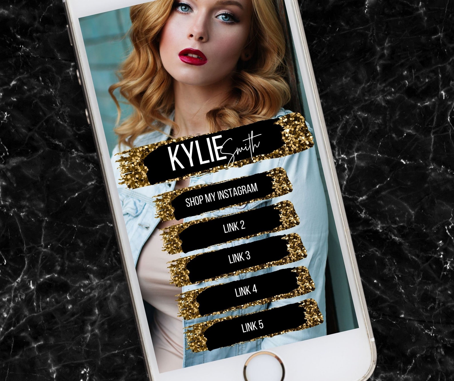 Instagram Link in Bio Template, Instagram Influencer Bio Link, Small ...
