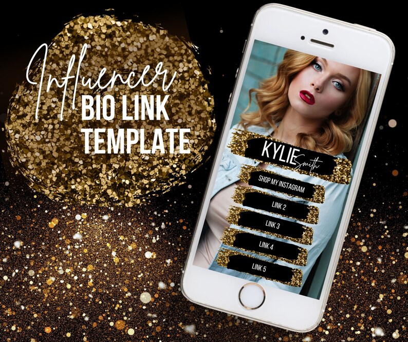 Instagram Link in Bio Template, Instagram Influencer Bio Link, Small ...